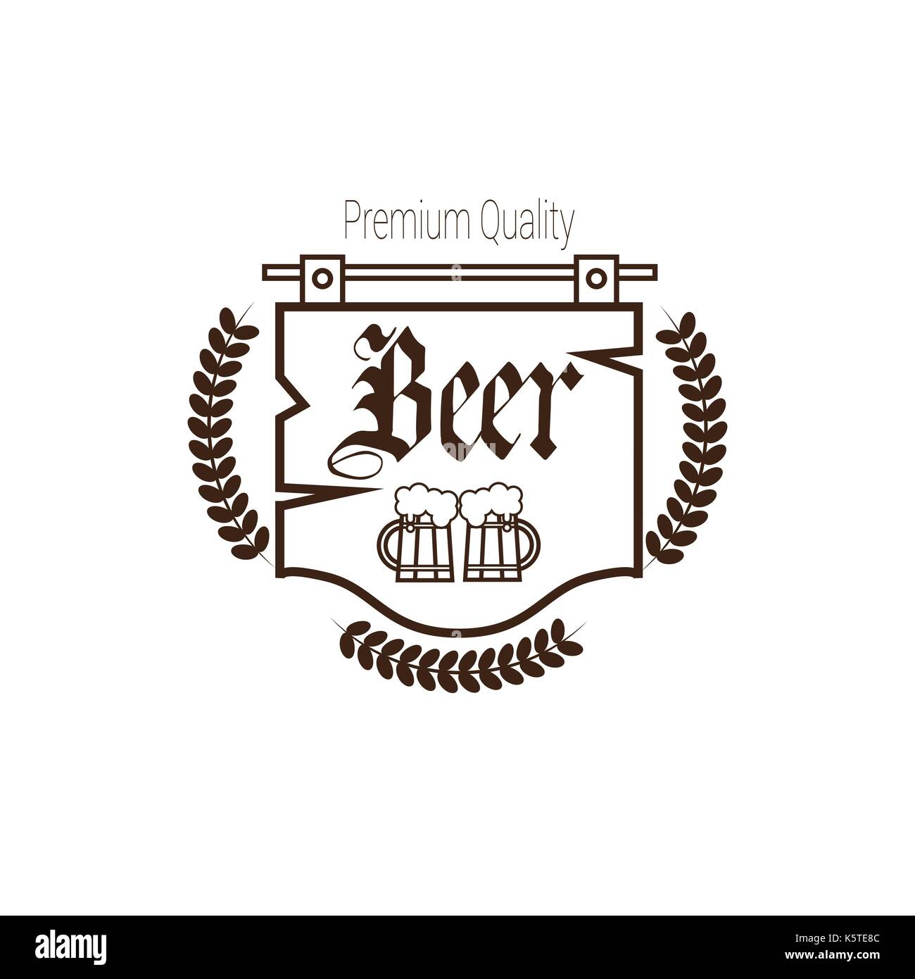 Oktoberfest Beer Festival Logo Holiday Decoration Posters Design Stock ...