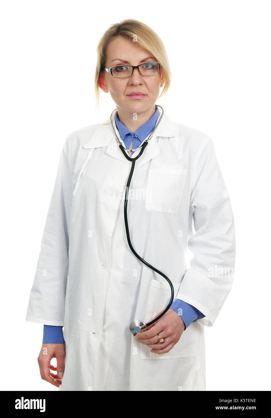 Pretty female blond nurse hi-res stock photography and images - Alamy