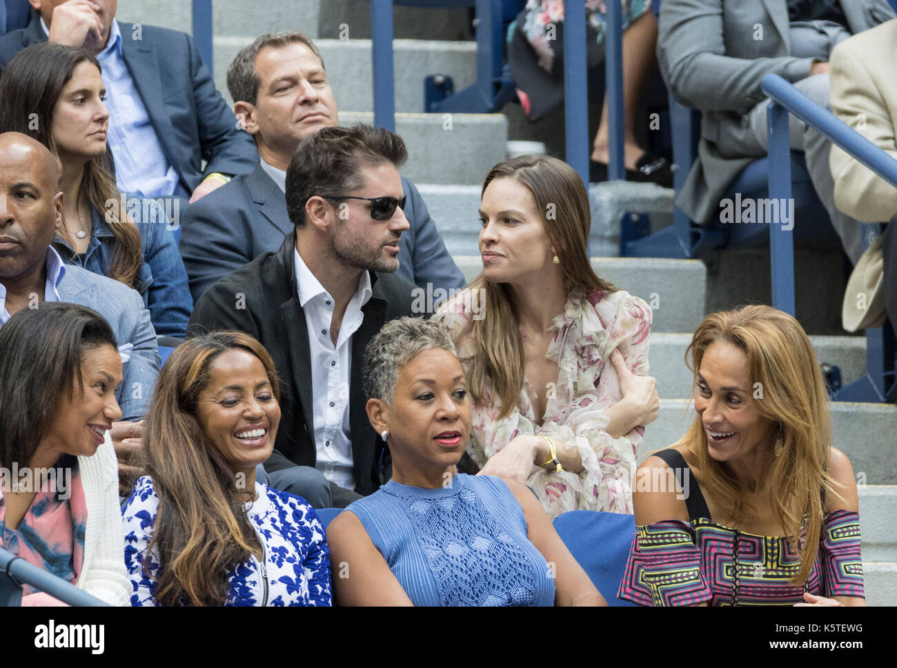 New York, NY USA - September 9, 2017: Philip Schneider & Hillary Swank ...