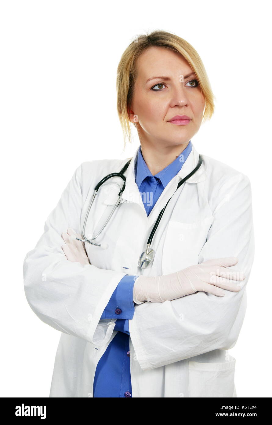 Pretty female blond nurse hi-res stock photography and images - Alamy