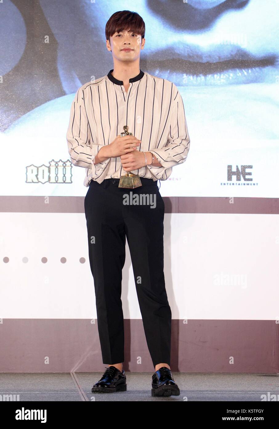 South Korean actor Sung Hoon attends a fan meeting event in Taipei ...