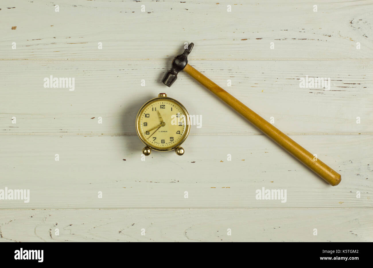 Clock hammer clock hi-res stock photography and images - Alamy