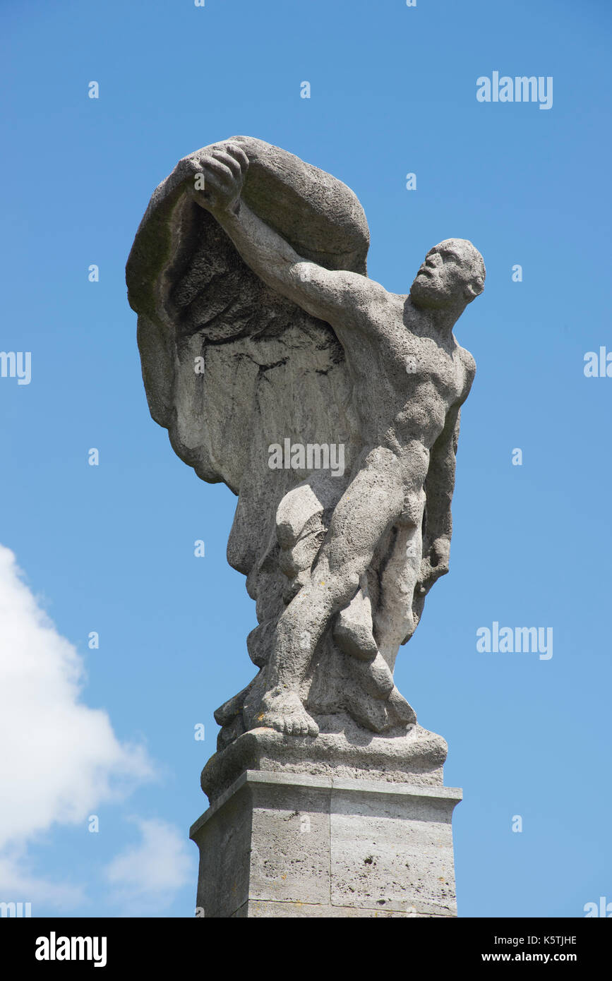 Monument to Count Zeppelin in his birthplace, Constance, Baden ...