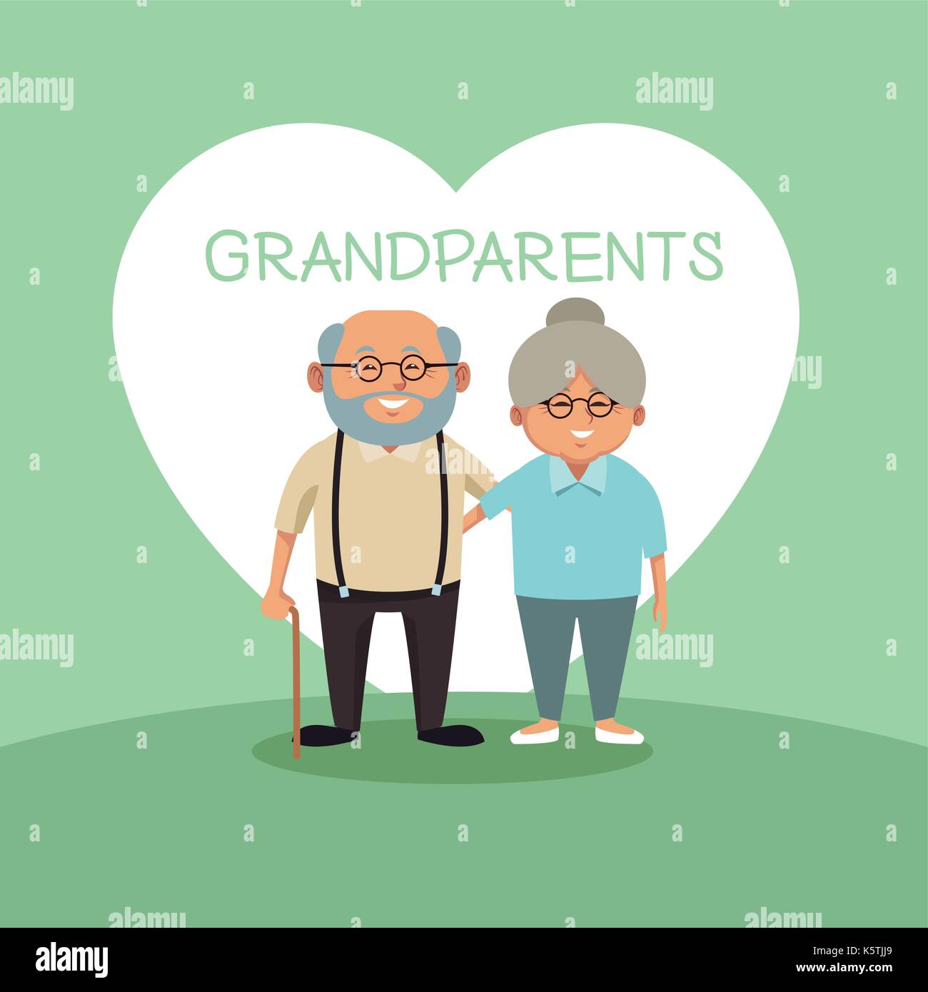 Cute grandparents cartoon Stock Vector Image & Art - Alamy