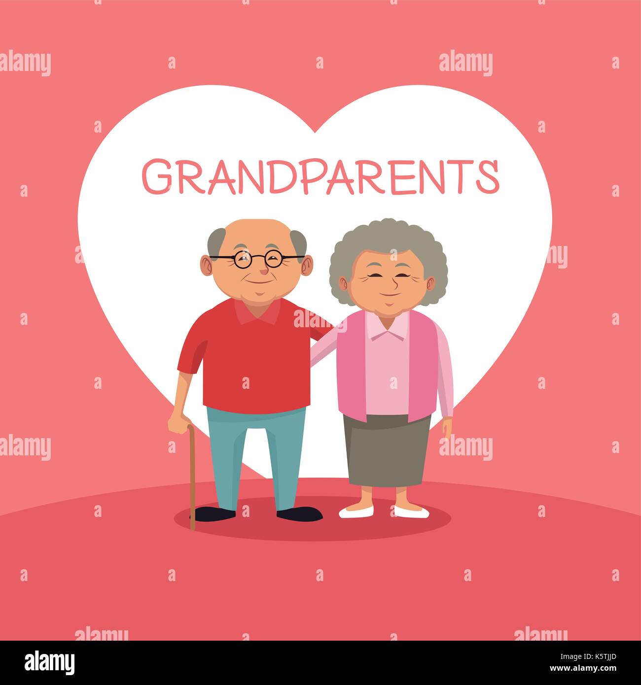Cute grandparents cartoon Stock Vector Image & Art - Alamy