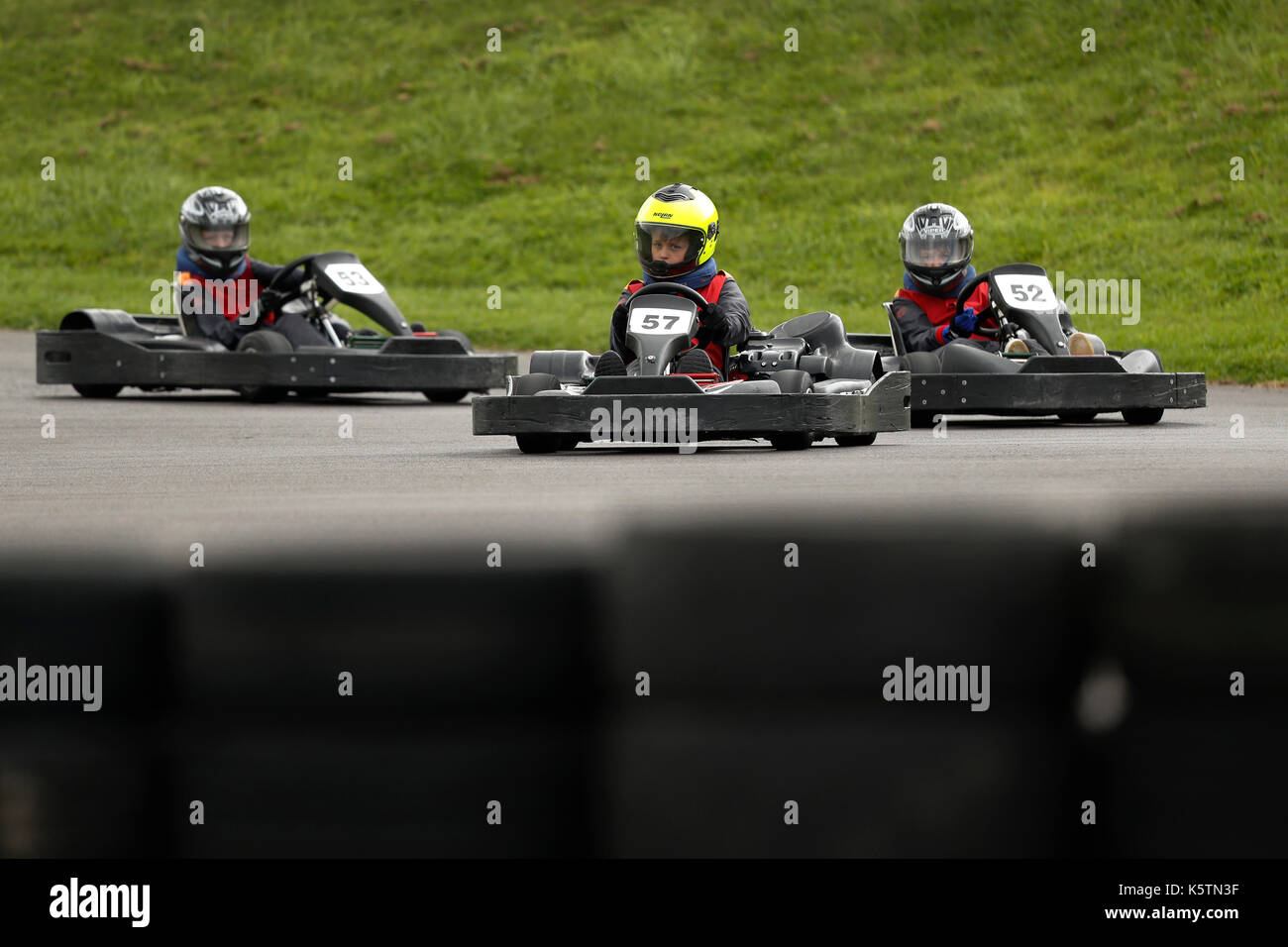 Kids in go karts hi-res stock photography and images - Alamy
