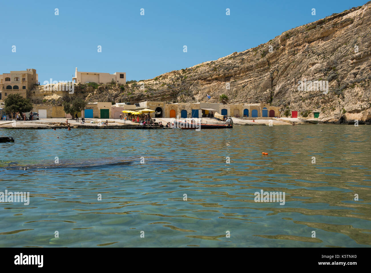 DWEJRA, MALTA - AUGUST 22, 2017: The Inland Sea (Qawra, Dwejra), is a ...