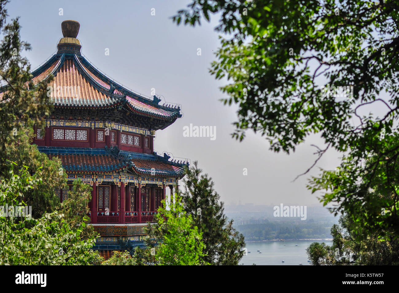 Jingshan Park temple Stock Photo - Alamy