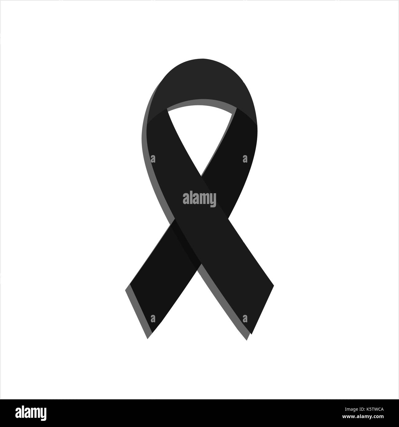 black ribbon vector Stock Vector Image & Art - Alamy