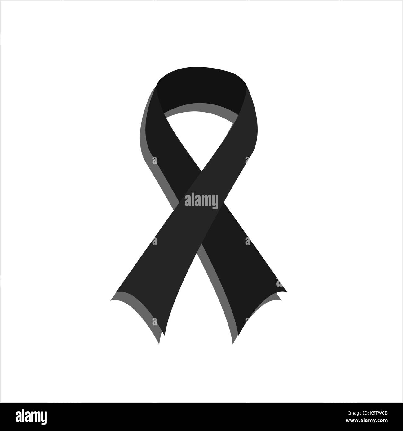 black ribbon vector Stock Vector Image & Art - Alamy