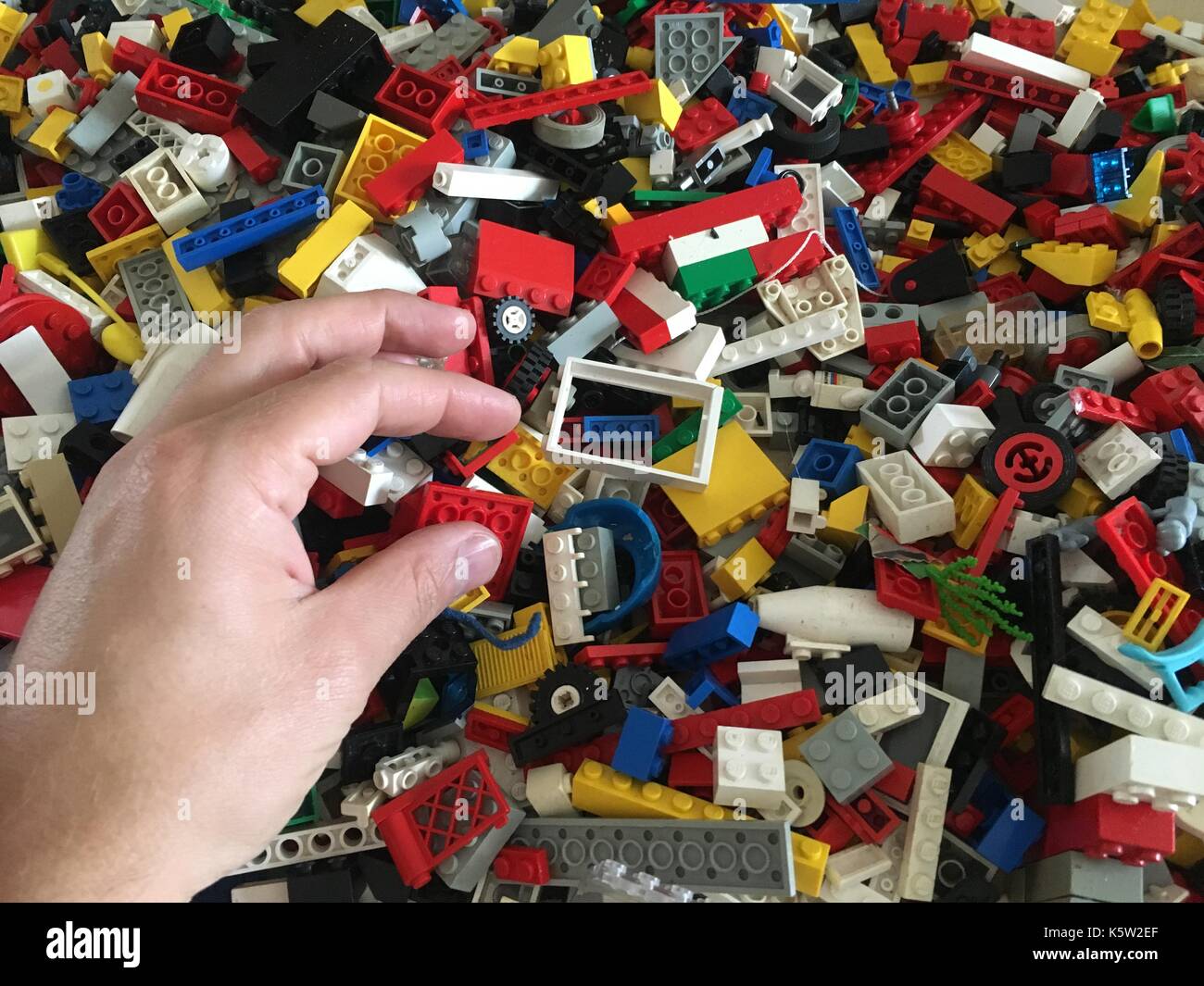 Lego pieces piece hi-res stock photography and images - Alamy