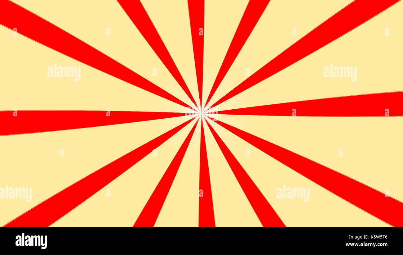 Abstract background with animation of sun beams. Retro radial ...