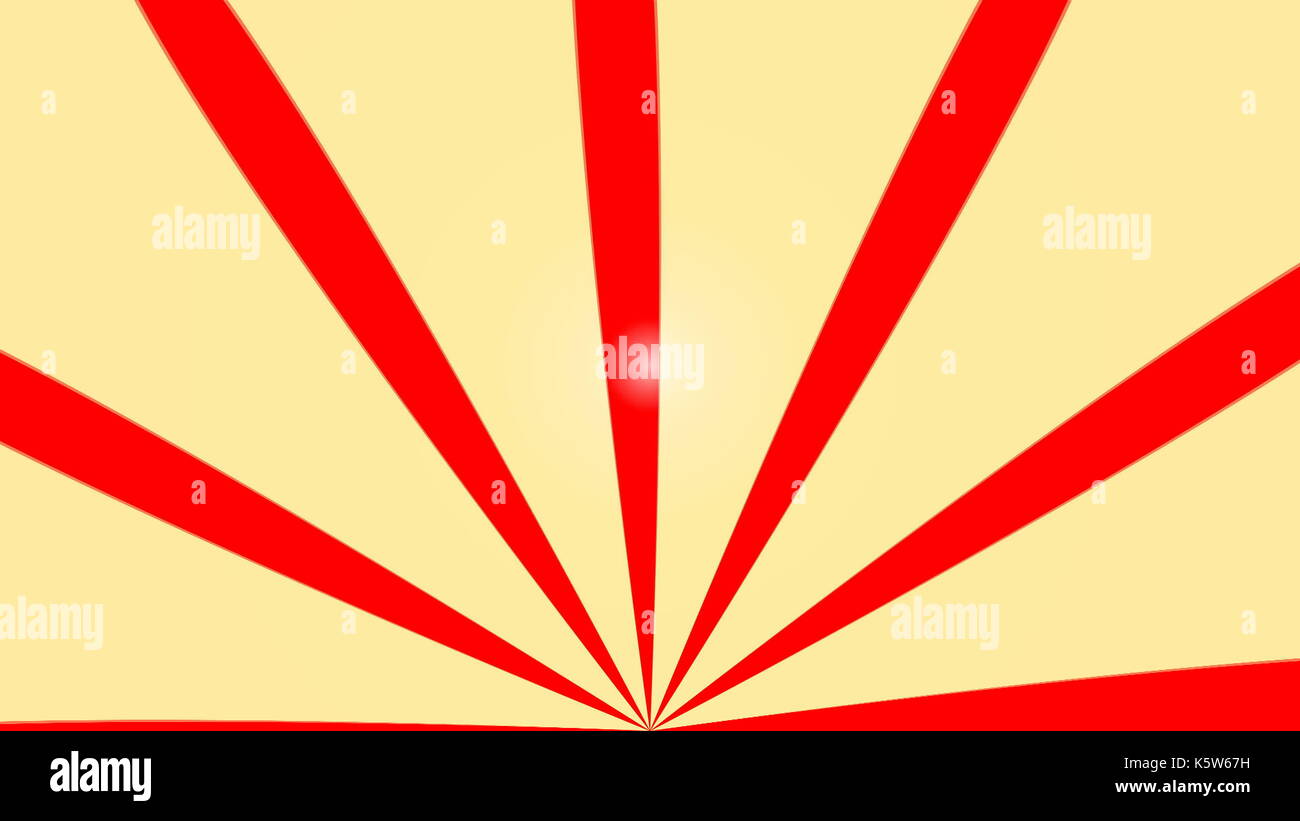Abstract background with animation of sun beams. Retro radial ...