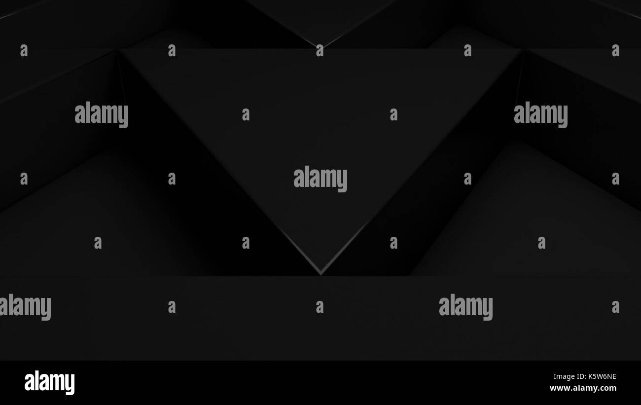 Abstract black shape. Technology 3d rendering Stock Photo - Alamy