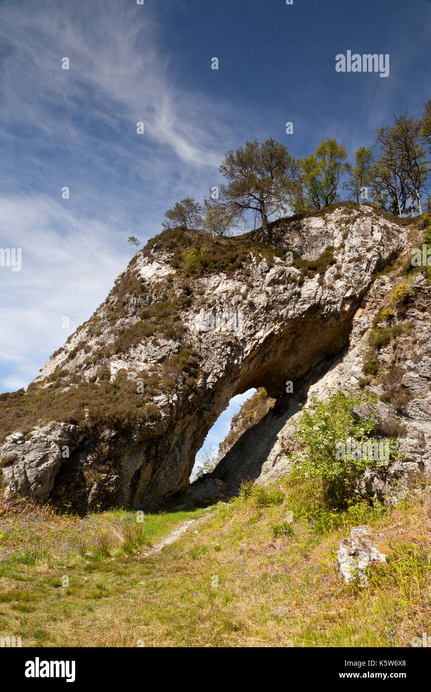 Natural Rock Arch, Port Appin, Scotland, UK Stock Photo - Alamy