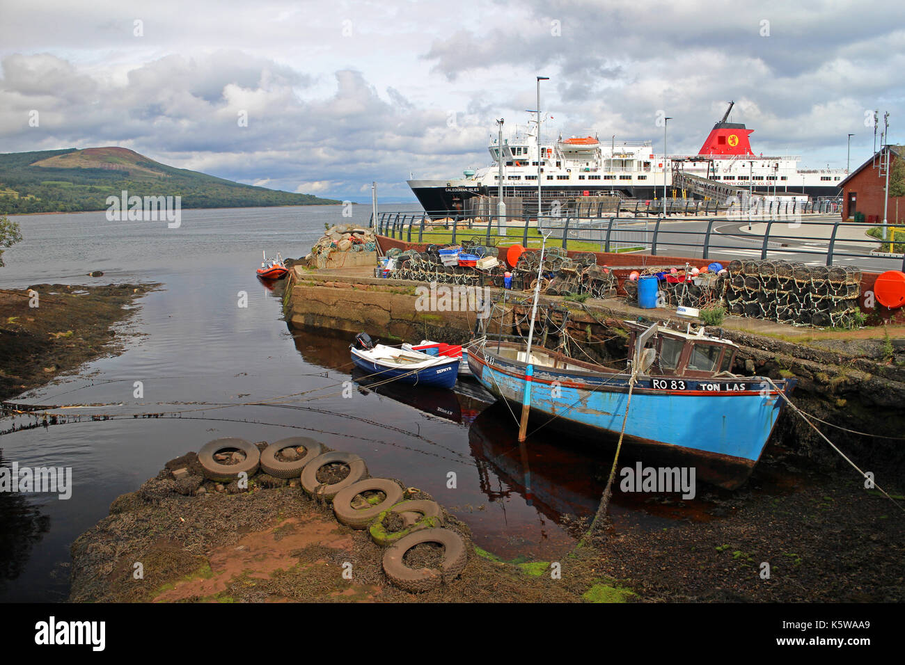 Brodick harbour, Isle of Arran Stock Photo - Alamy