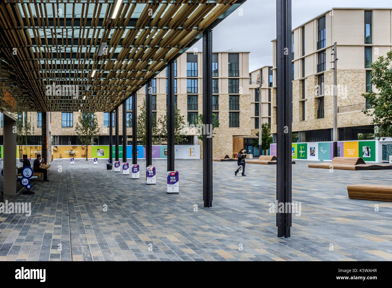 Eddington market square, part of the completed first phase of the North ...