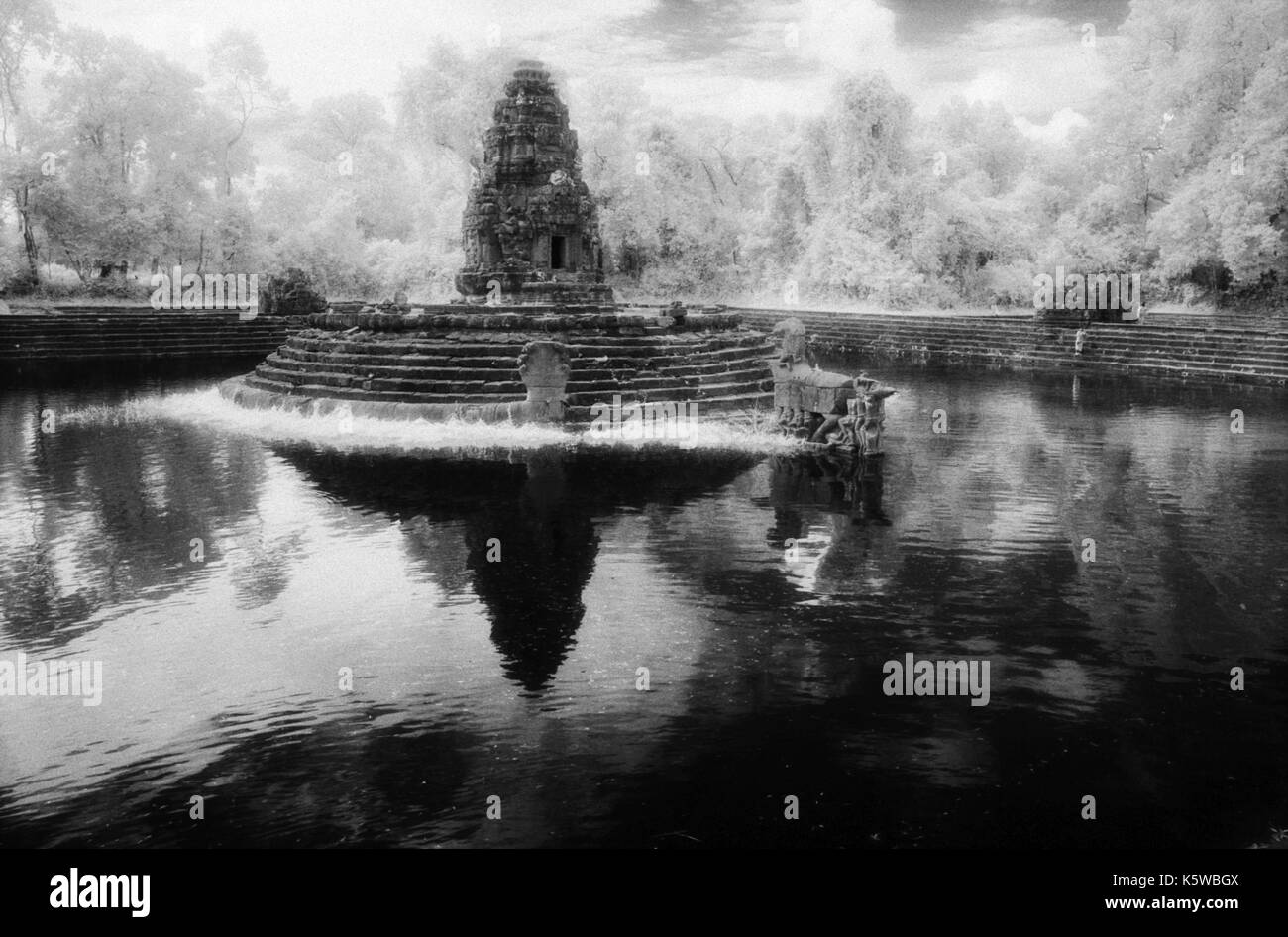 The Temple Neak Poan (Angkor Wat), Cambodia. October 31, 1996. Image ...