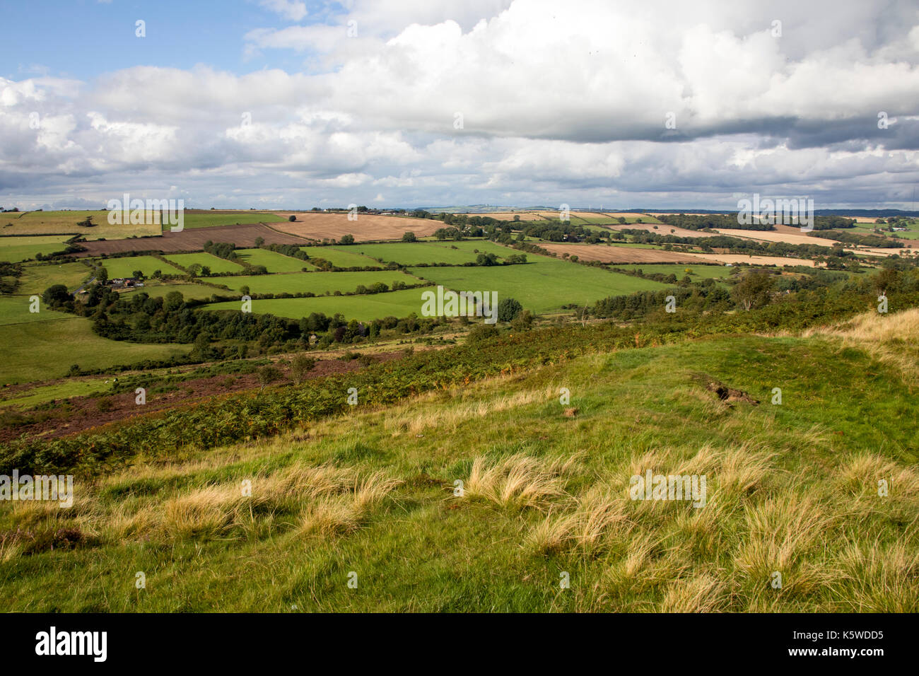 The view from Hedleyhope Fell, County Durham Stock Photo - Alamy