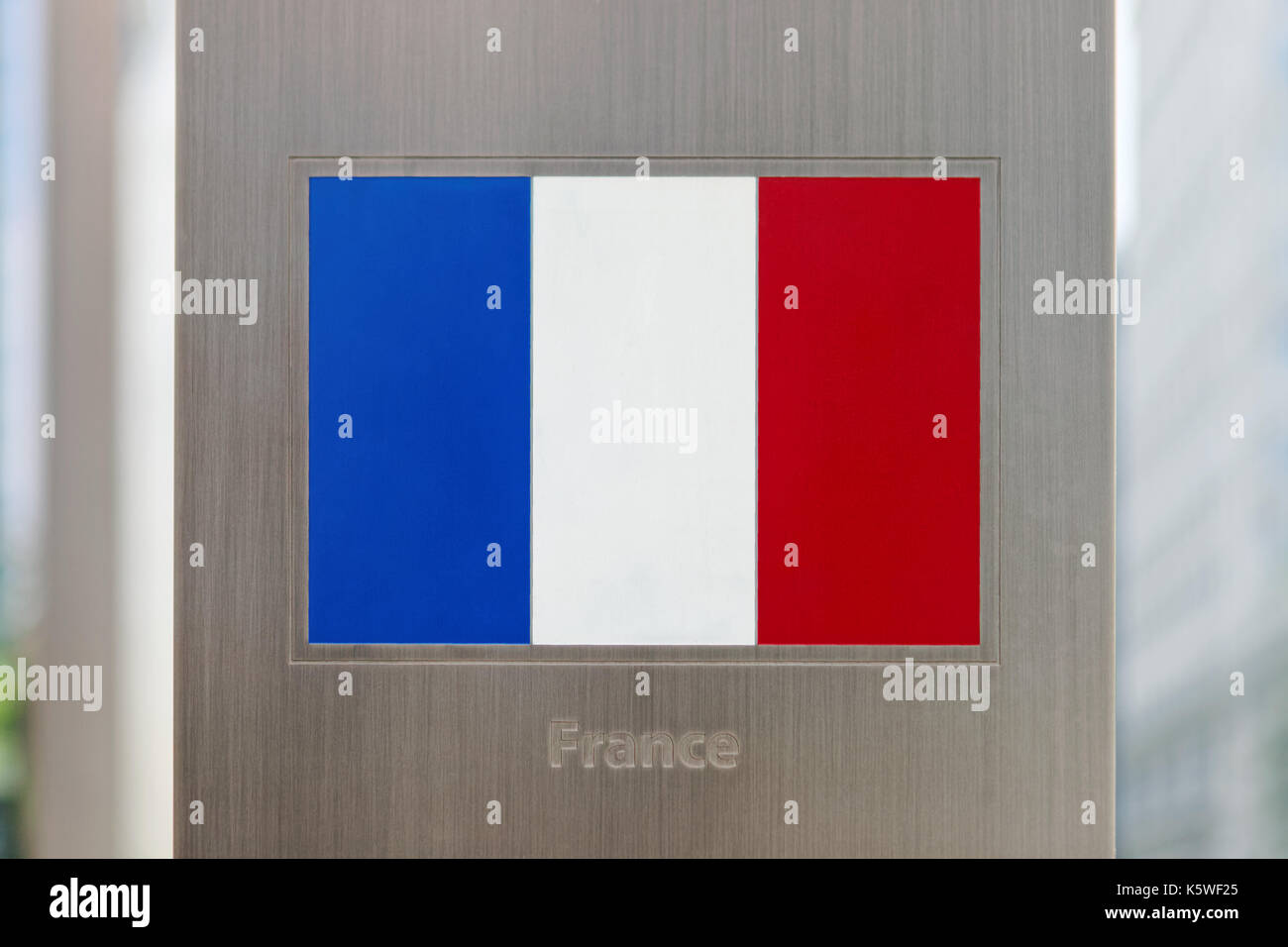 National flags on metal pole series - France Stock Photo - Alamy