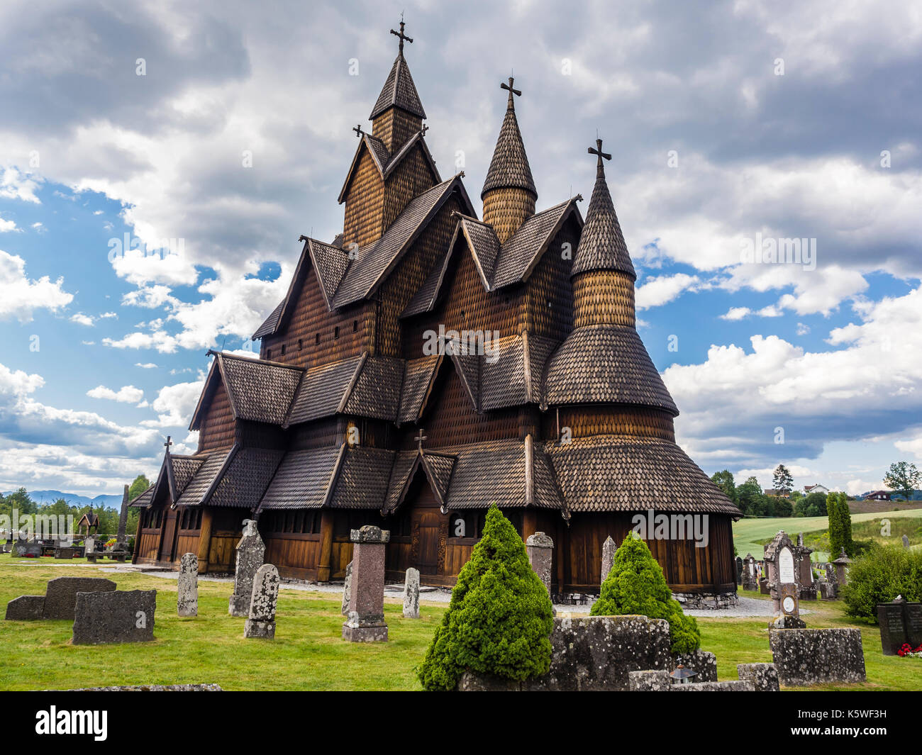 Heddal Stave Church, Notodden, Telemark, Norway Stock Photo - Alamy
