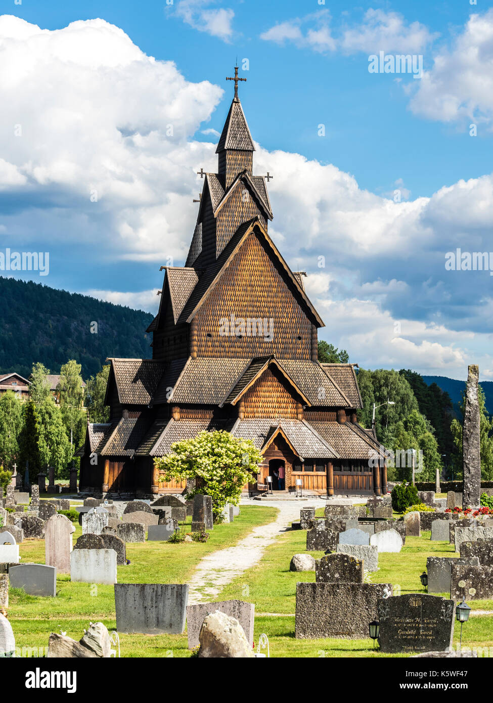 Heddal Stave Church, Notodden, Telemark, Norway Stock Photo - Alamy