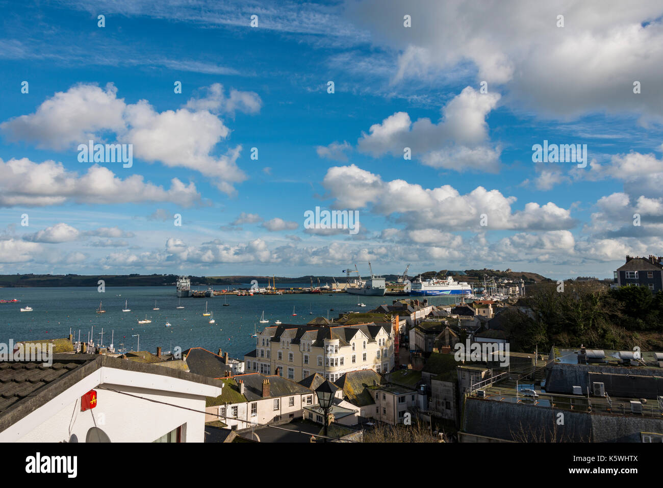 Falmouth town cornwall hi-res stock photography and images - Alamy