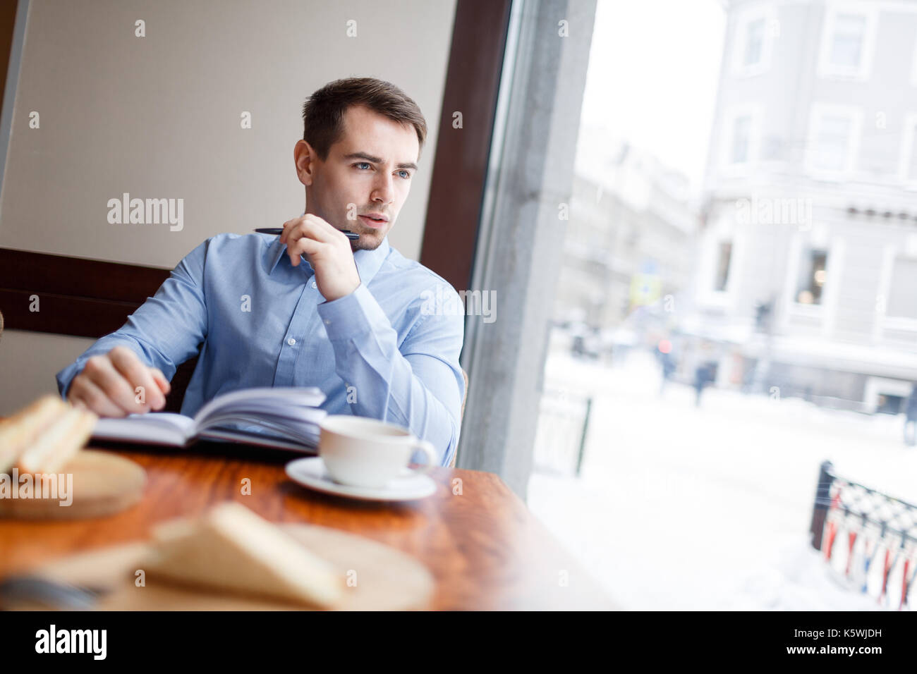 Employee contemplating hi-res stock photography and images - Alamy