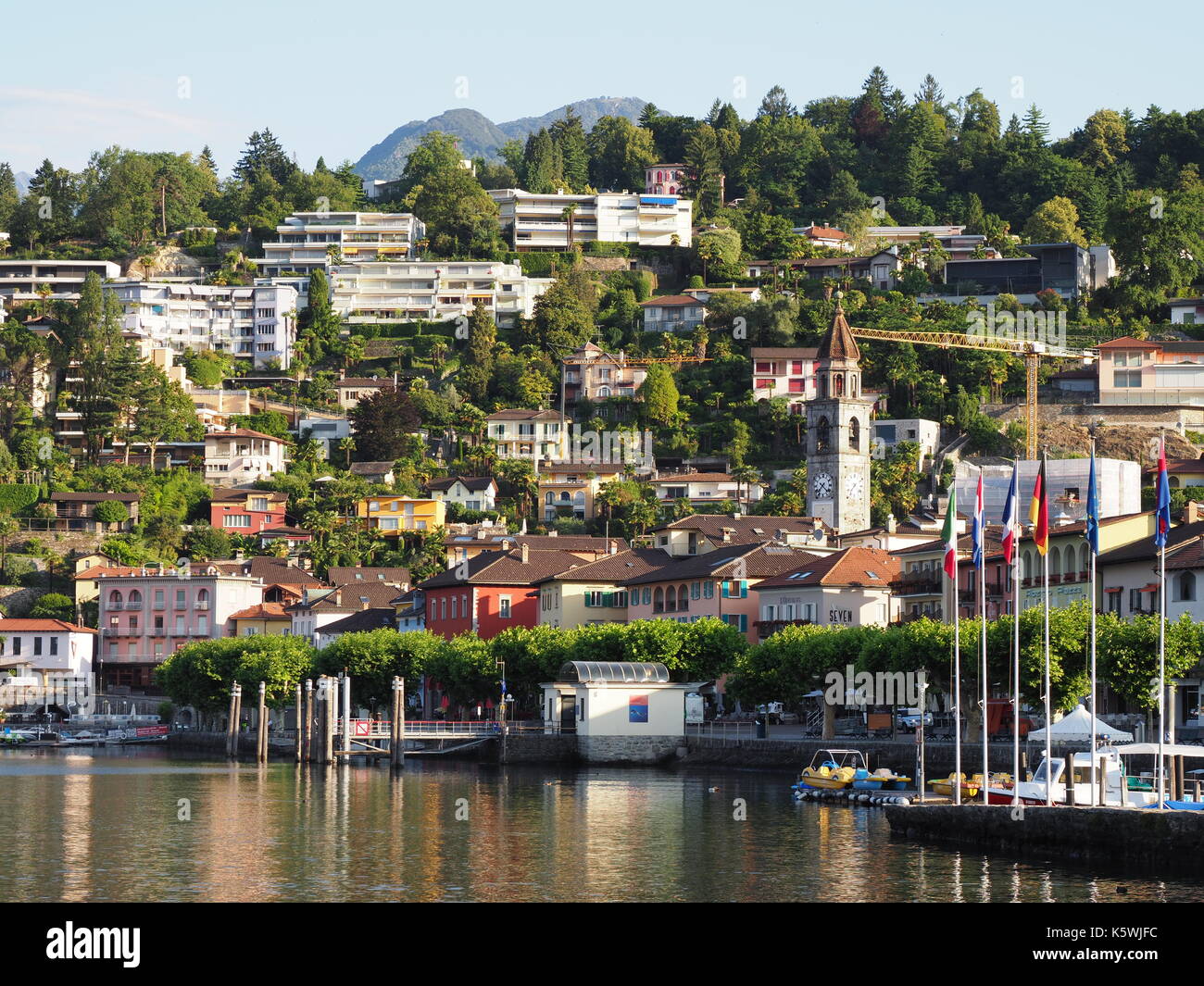 Switzerland ascona canton ticino city lago maggiore lake lakeside ...
