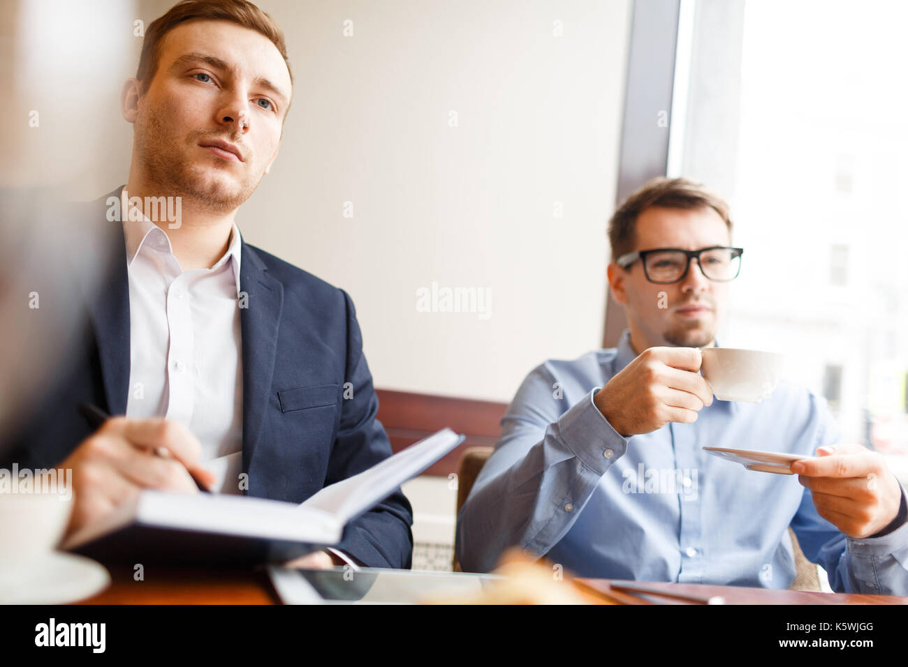 Attending business course Stock Photo - Alamy