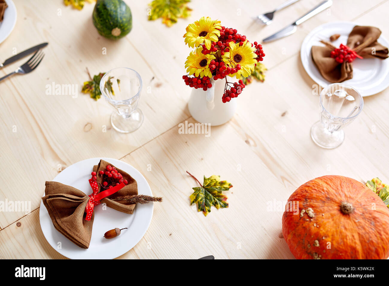 Thanksgiving festive table composition hi-res stock photography and ...