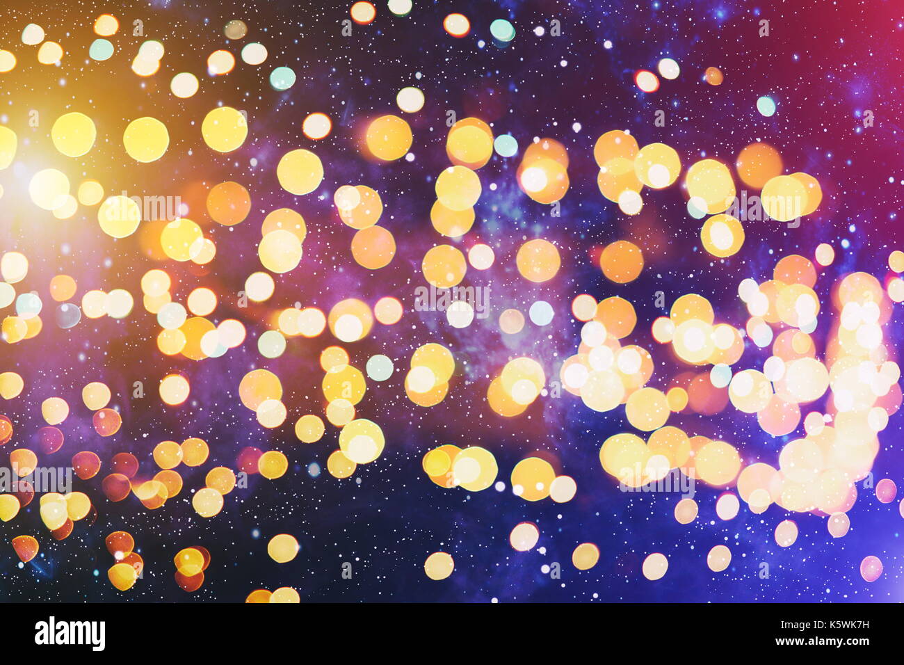 Festive Christmas background. Elegant abstract background with lights ...