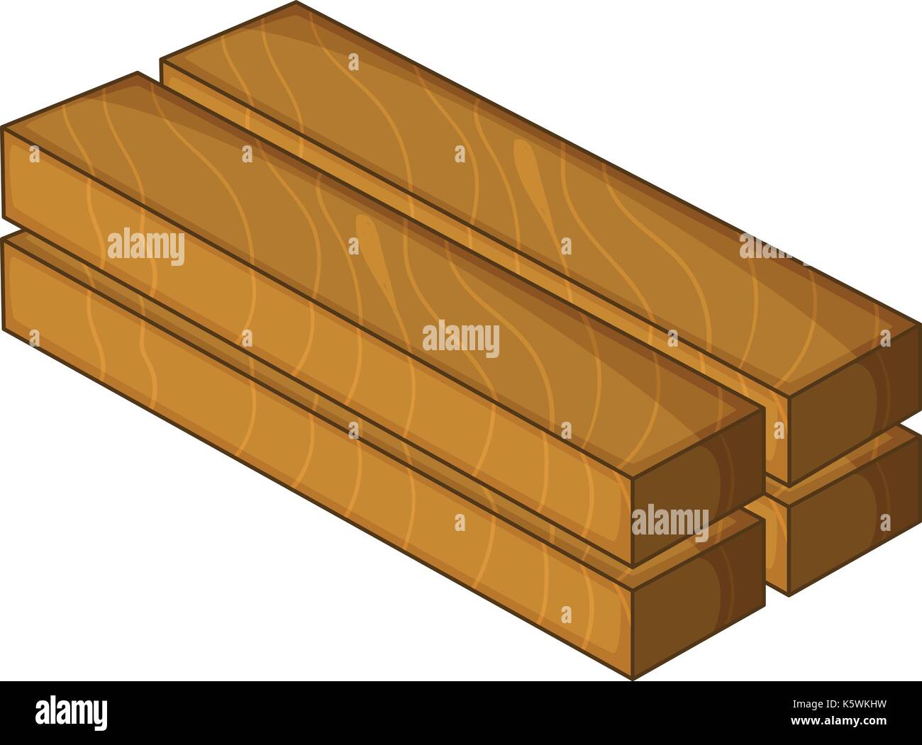 Wood block icon, cartoon style Stock Vector Image & Art - Alamy
