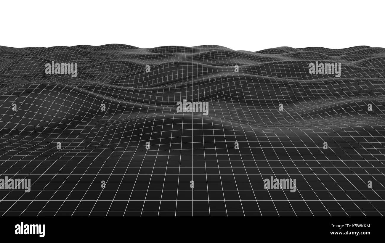 3d wireframe landscape hi-res stock photography and images - Alamy