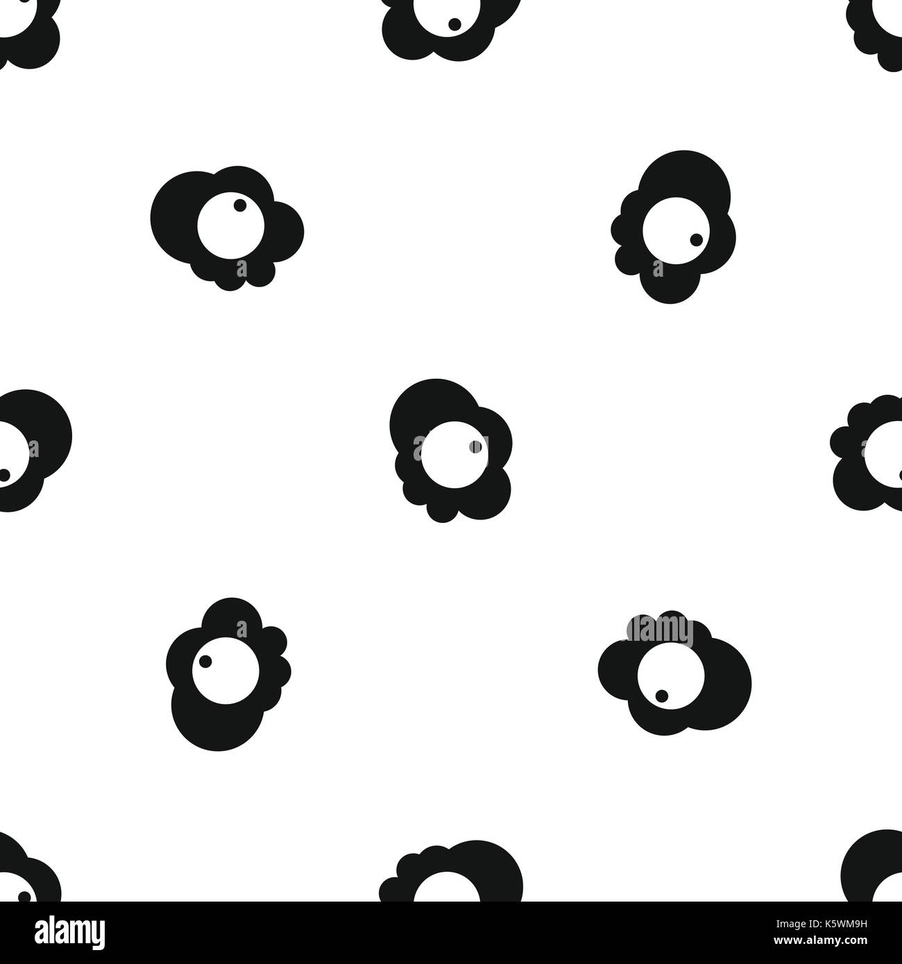 Egg breakfast food seamless Black and White Stock Photos & Images - Alamy