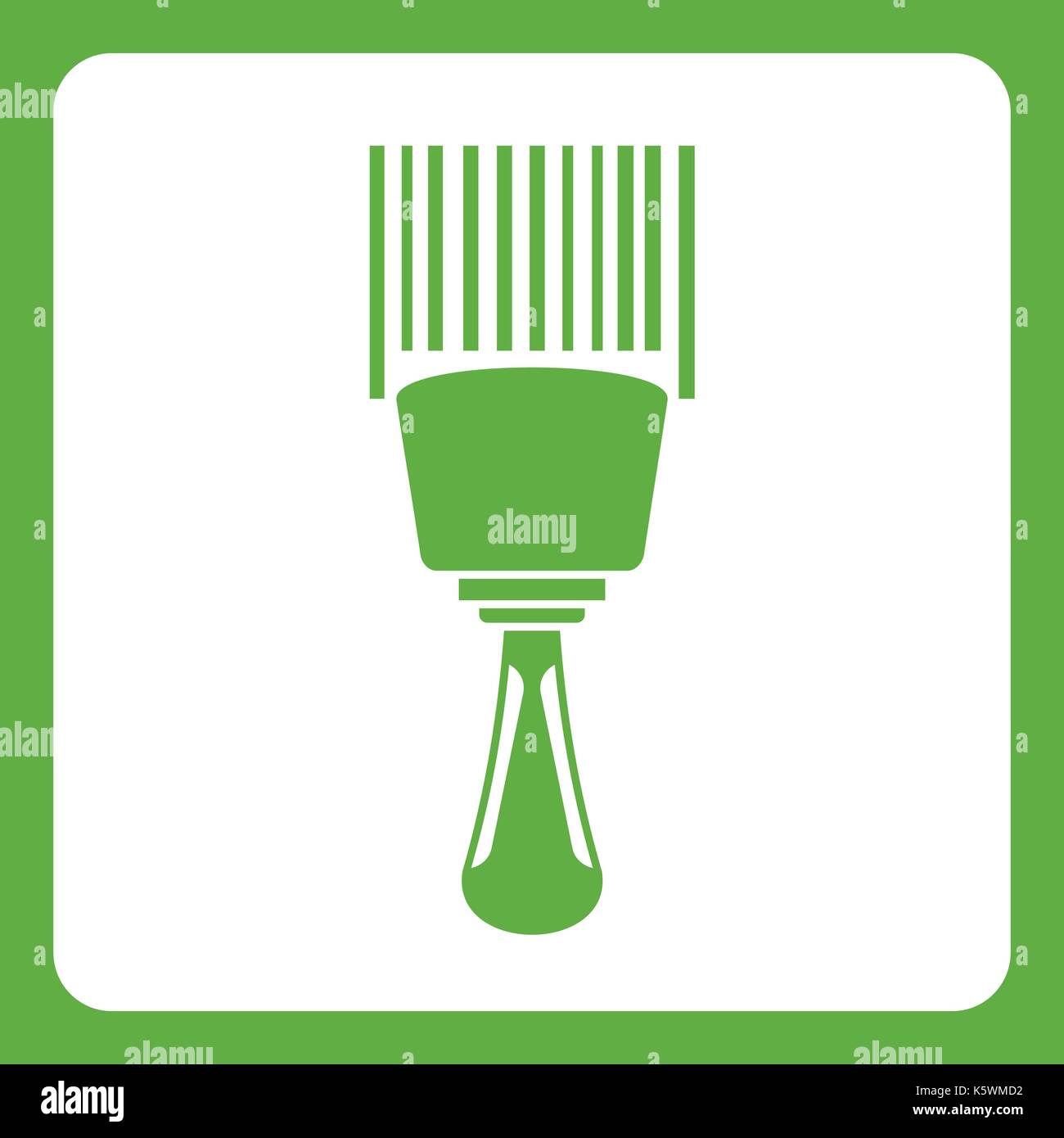 Bar code scanner icon green Stock Vector Image & Art - Alamy