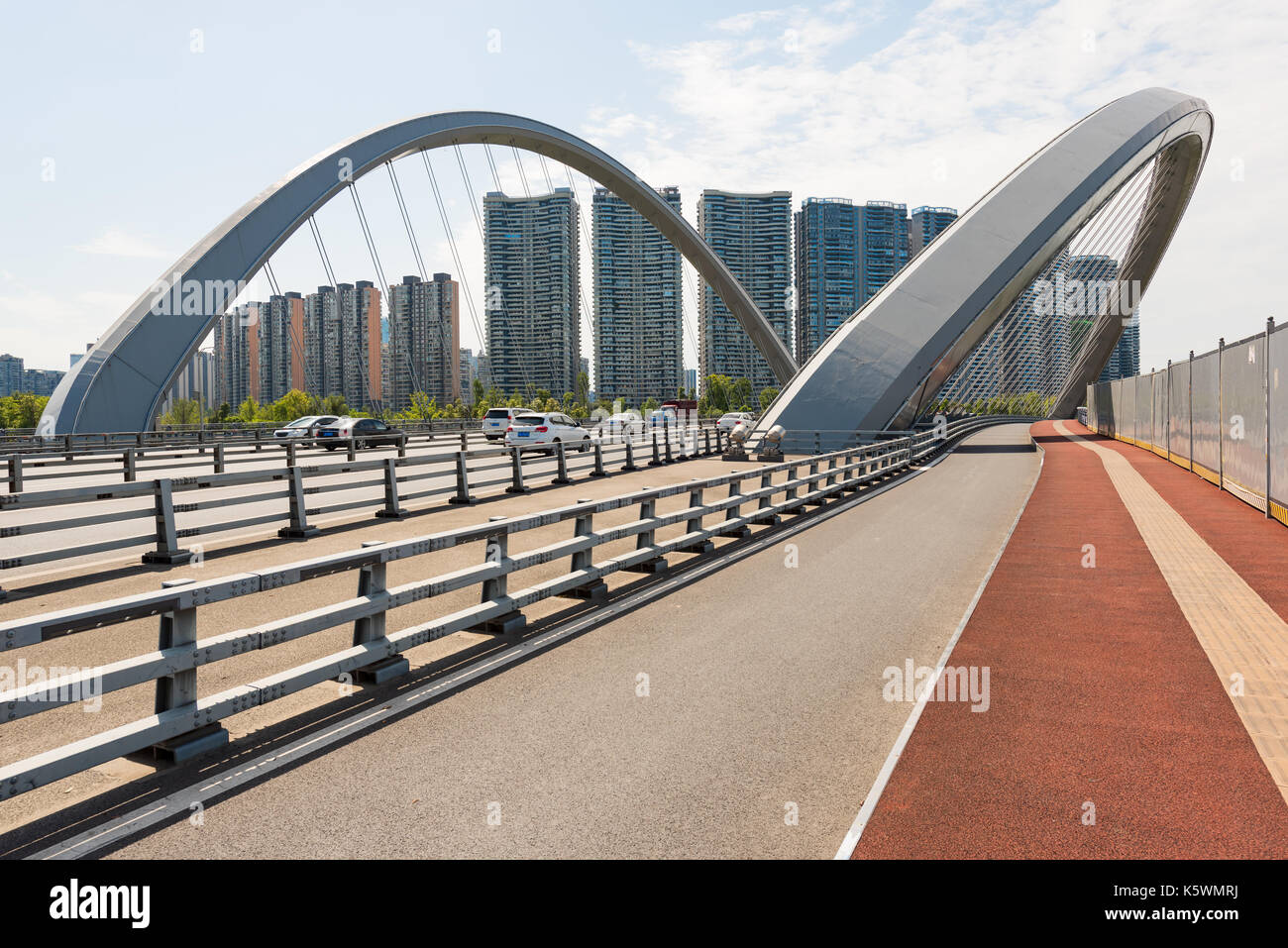 Butterfly shaped highway bridge in Chengdu south district Stock Photo ...