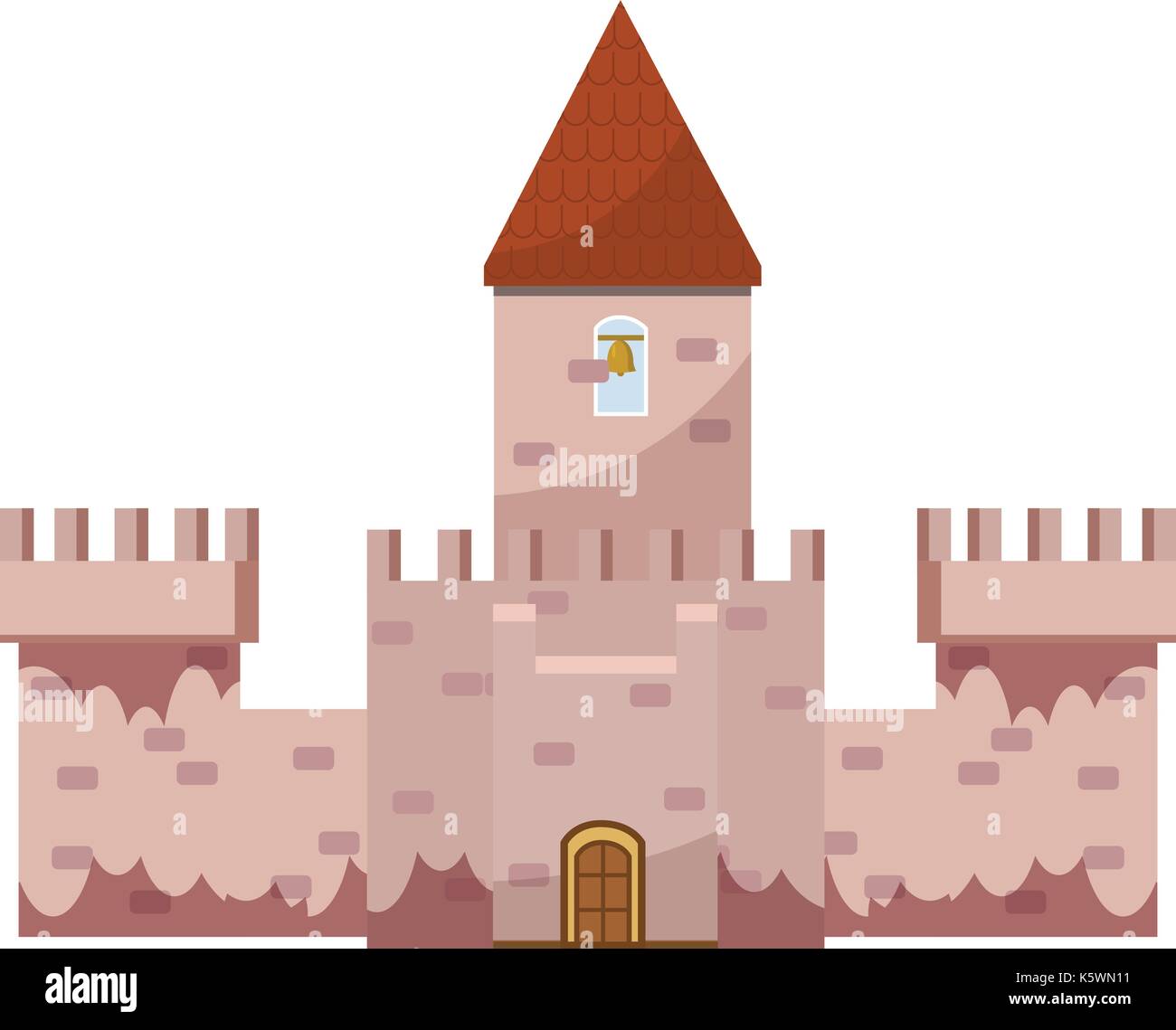 Colorful castle icon, cartoon style Stock Vector Image & Art - Alamy