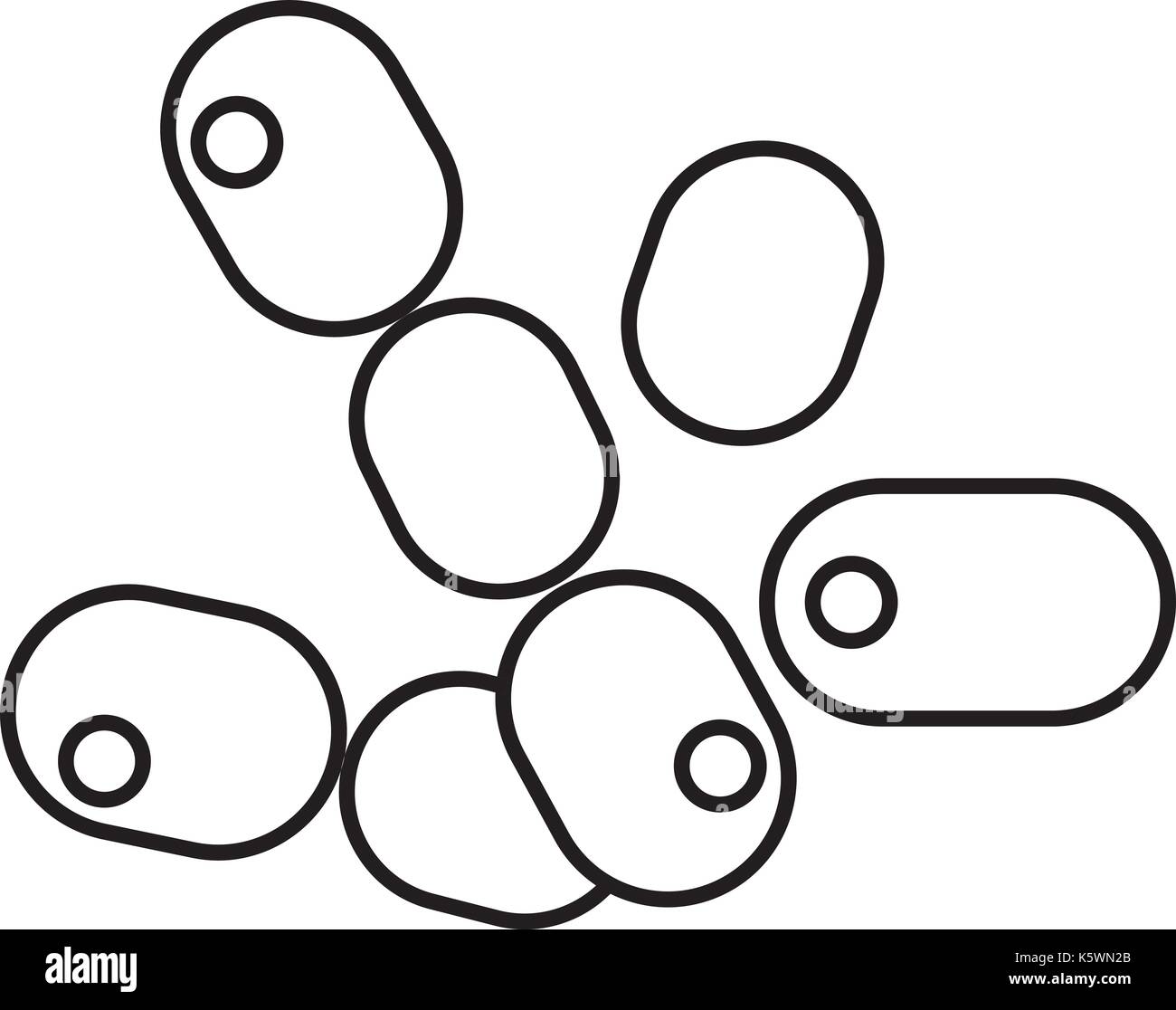 Coccus bacilli icon , outline style Stock Vector Image & Art - Alamy
