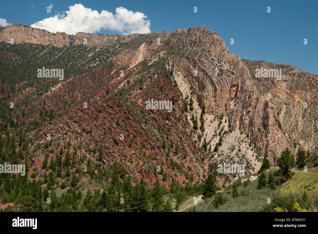 The Uinta anitcline, near Manila, Utah Stock Photo - Alamy