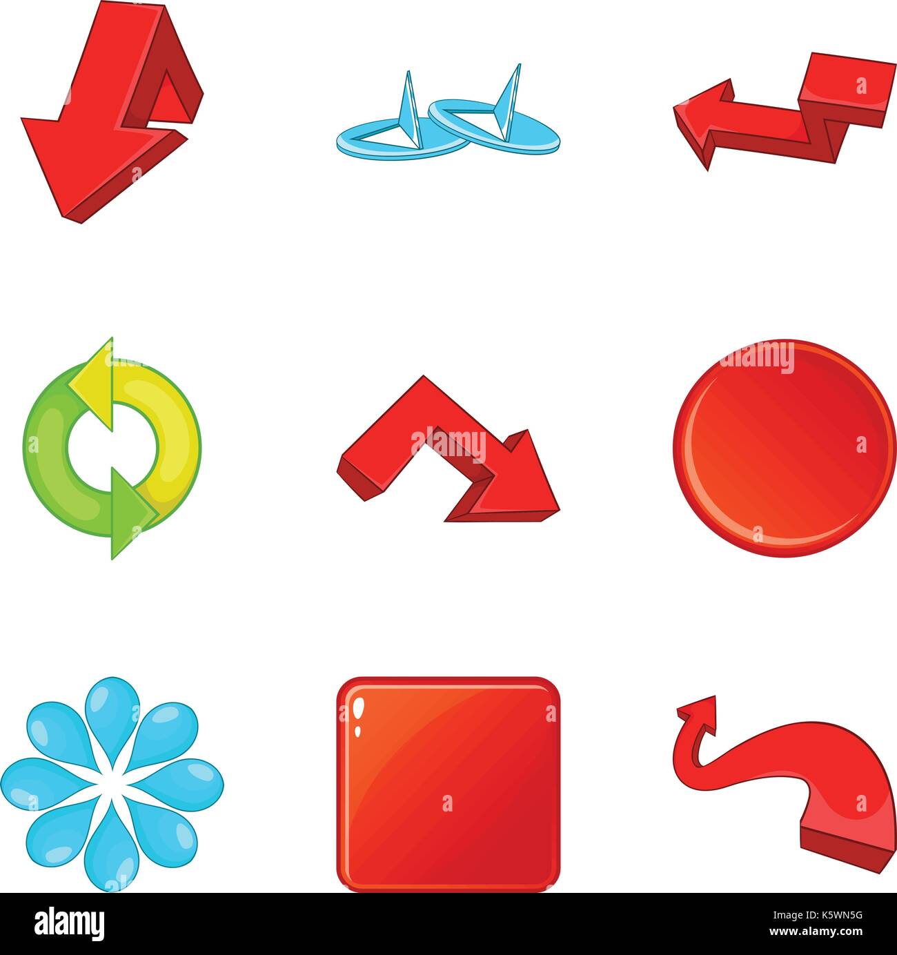 Boom icons set, cartoon style Stock Vector Image & Art - Alamy