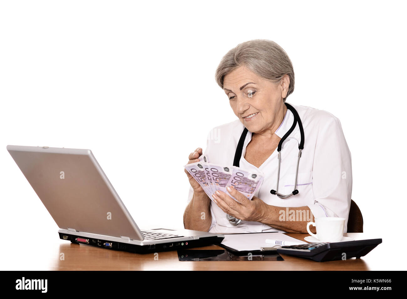 Money exchange woman counting hi-res stock photography and images - Alamy