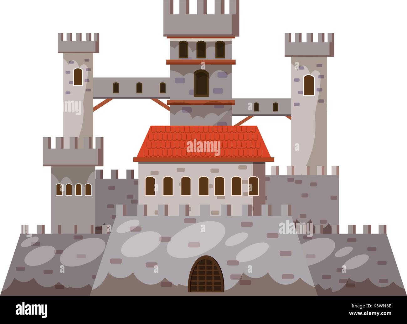 Old castle icon, cartoon style Stock Vector Image & Art - Alamy
