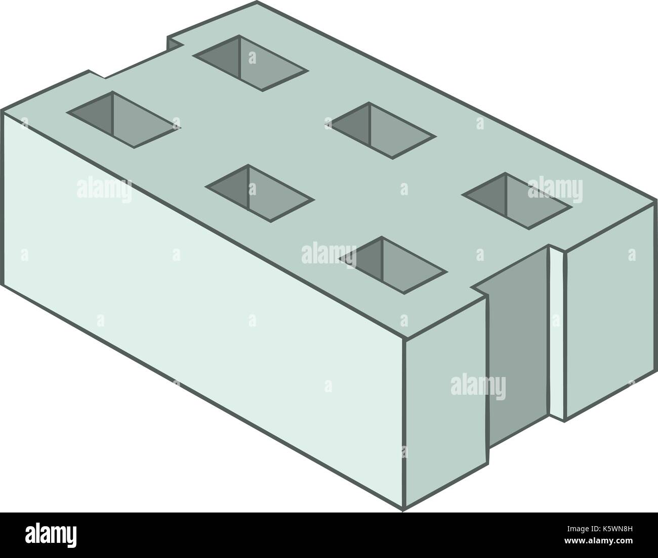 Gray brick icon, cartoon style Stock Vector Image & Art - Alamy