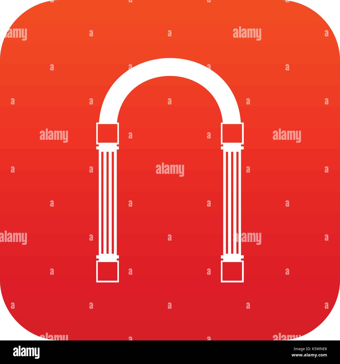 Arch icon digital red Stock Vector Image & Art - Alamy