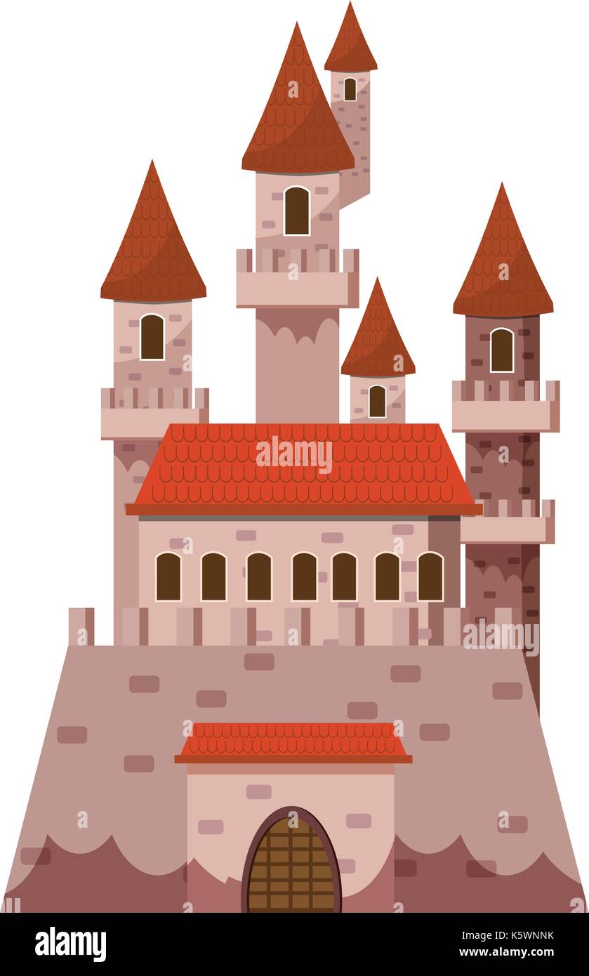 Fairytale castle icon, cartoon style Stock Vector Image & Art - Alamy