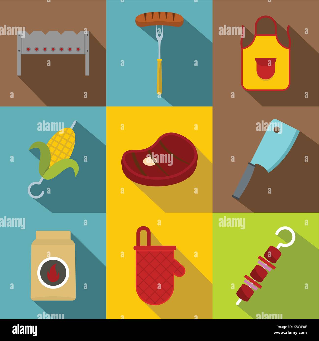 Long skewer Stock Vector Images - Alamy