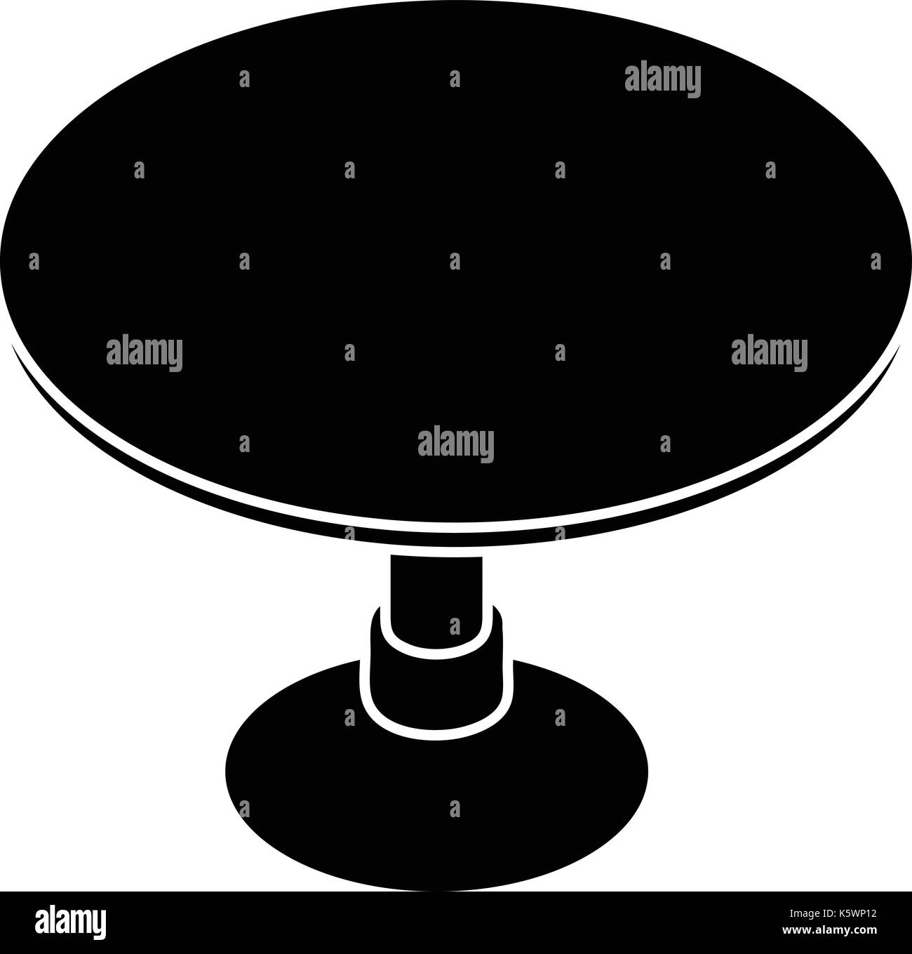 Round table icon, simple style Stock Vector Image & Art - Alamy
