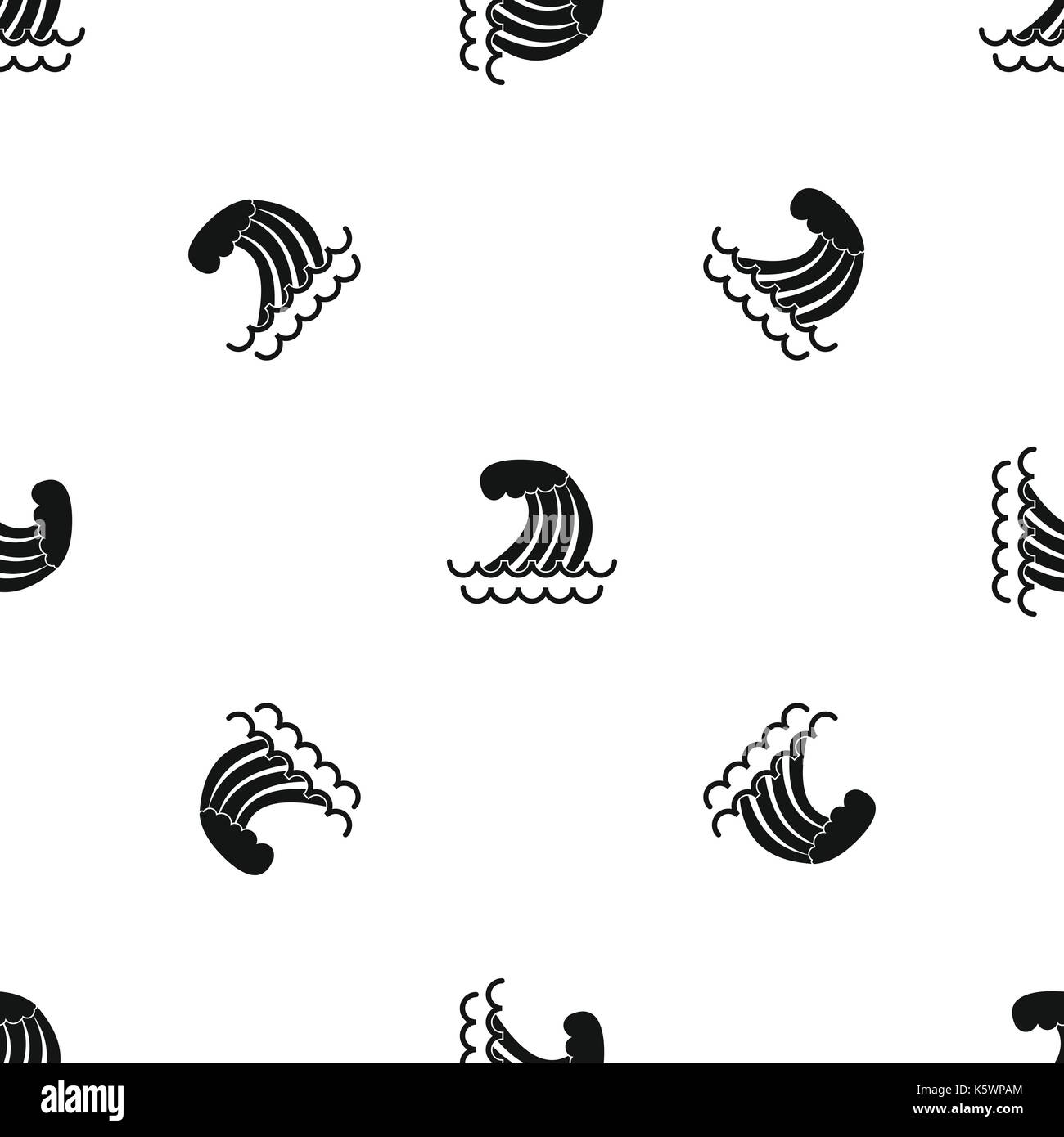 Tsunami wave pattern seamless black Stock Vector Image & Art - Alamy