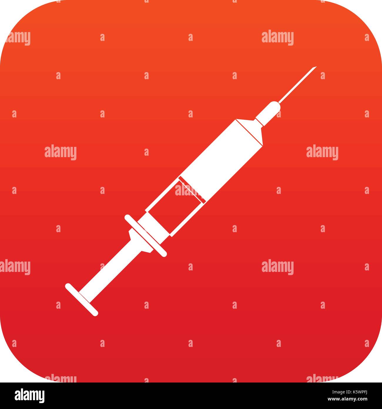 Syringe icon digital red Stock Vector Image & Art - Alamy